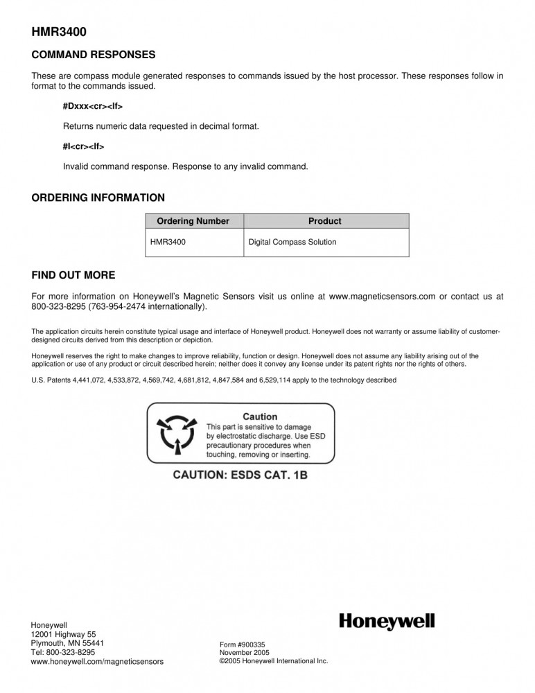 HMR3400 datasheet page 9