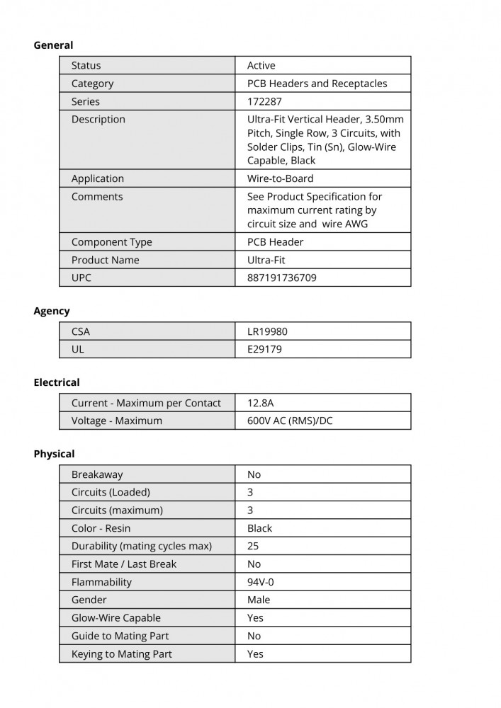 MOLEX 1722871103 document preview, page 2