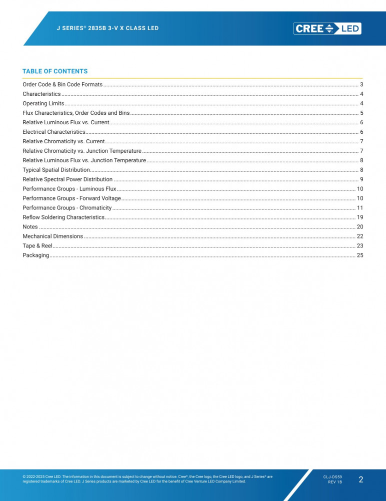 JB2835BWT-X datasheet page 2