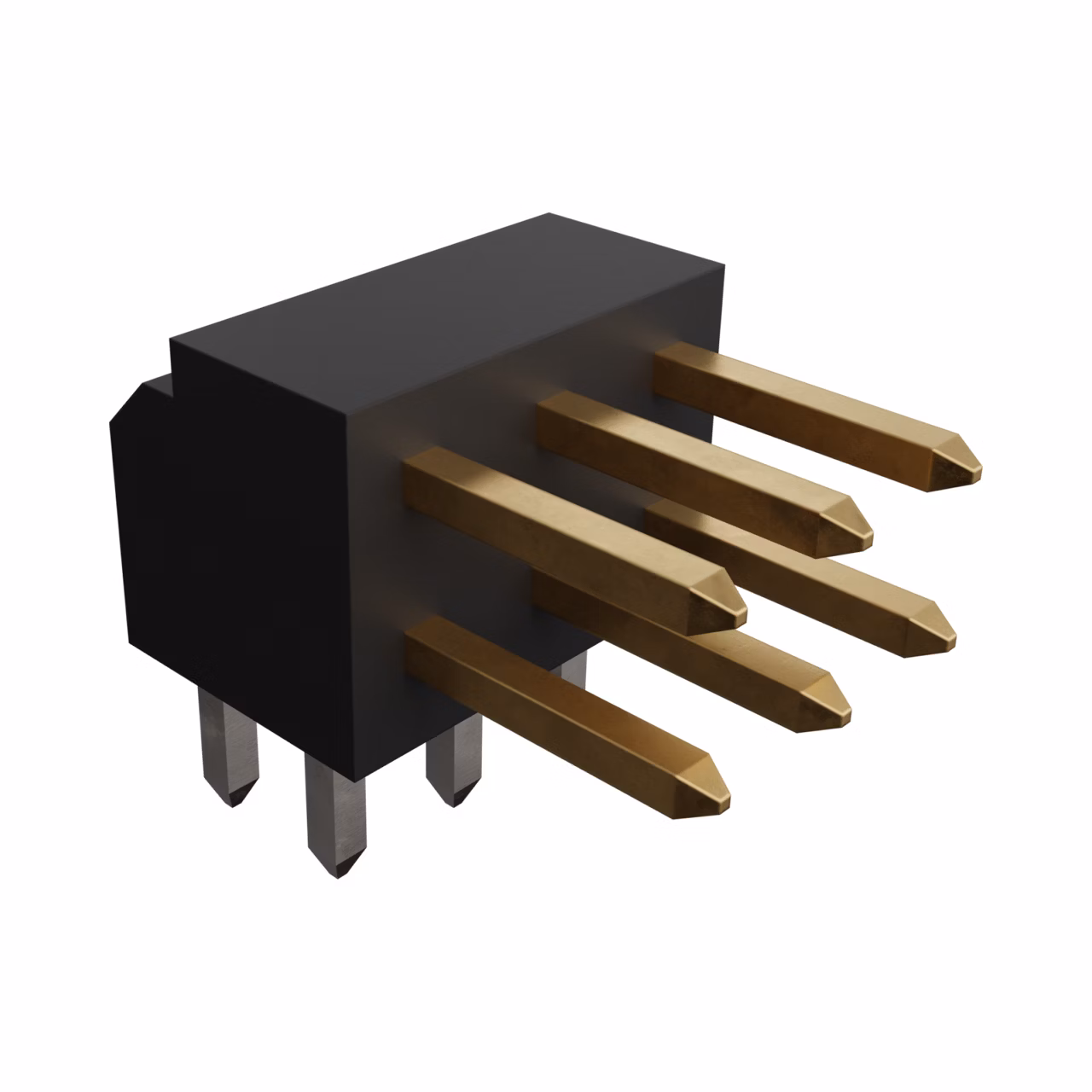 2.00mm Pitch Milli-Grid Header, Right-Angle, Through Hole, 6 Circuits, 0.38µm Gold (Au) Plating, Mating Pin Length 4.00mm, Tail Length 2.60mm, Tape and Reel, Lead Free for sale