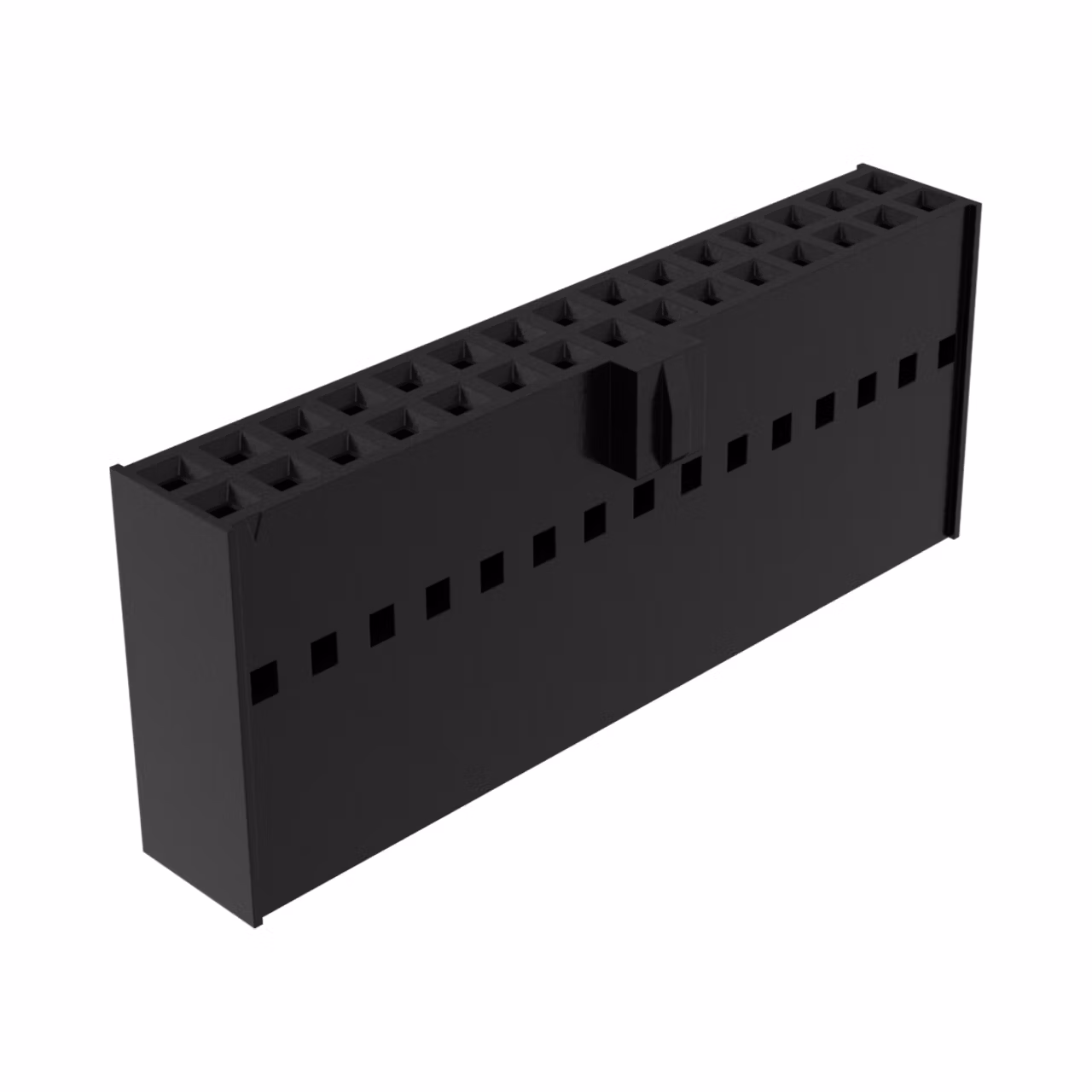 2.54mm Pitch C-Grid III Crimp Housing Dual Row, 30 Circuits, Black for sale