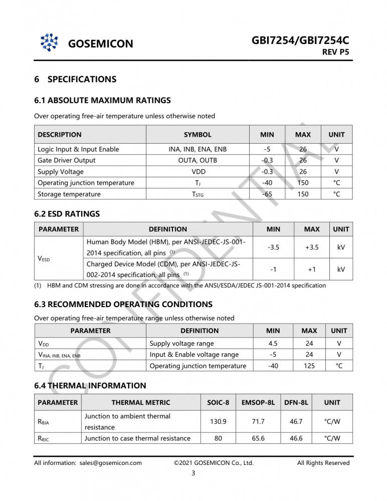 GBI7254NMCR datasheet page 3