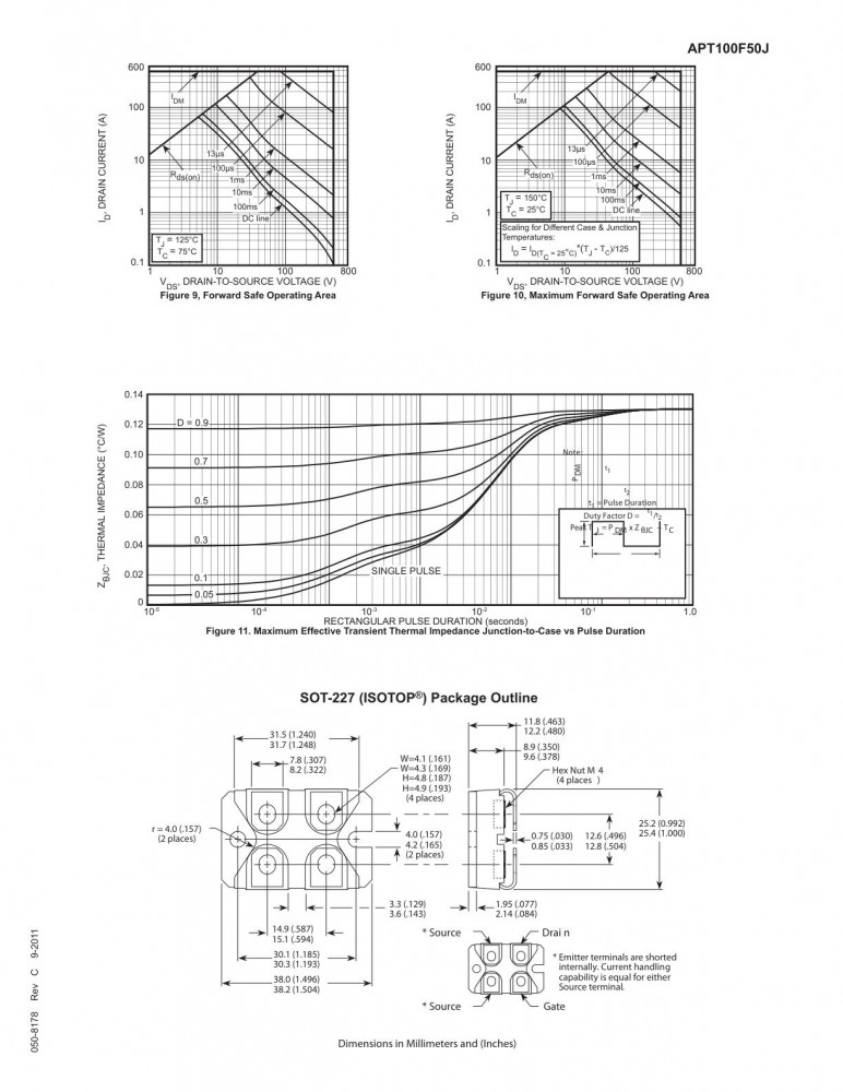 APT100F50J datasheet page 4