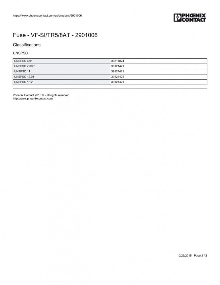 Phoenix Contact 2901006 catalog page 2