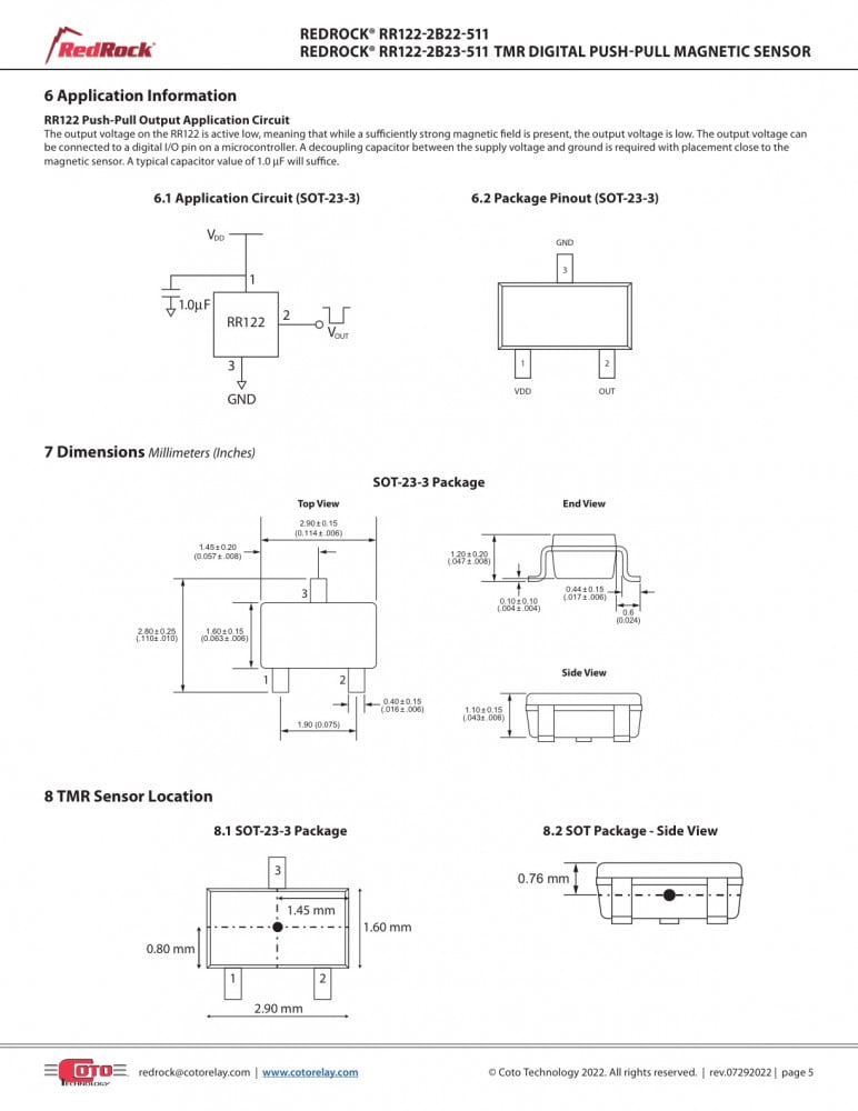 COTO RR122 datasheet page 5