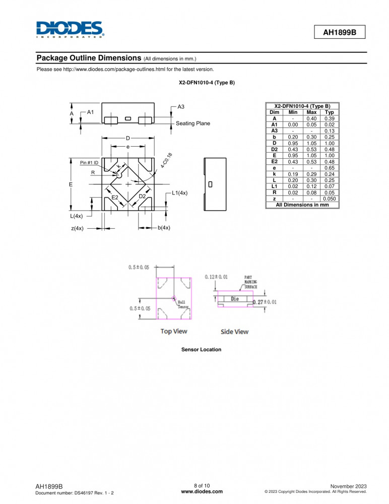 AH1899B datasheet page 8