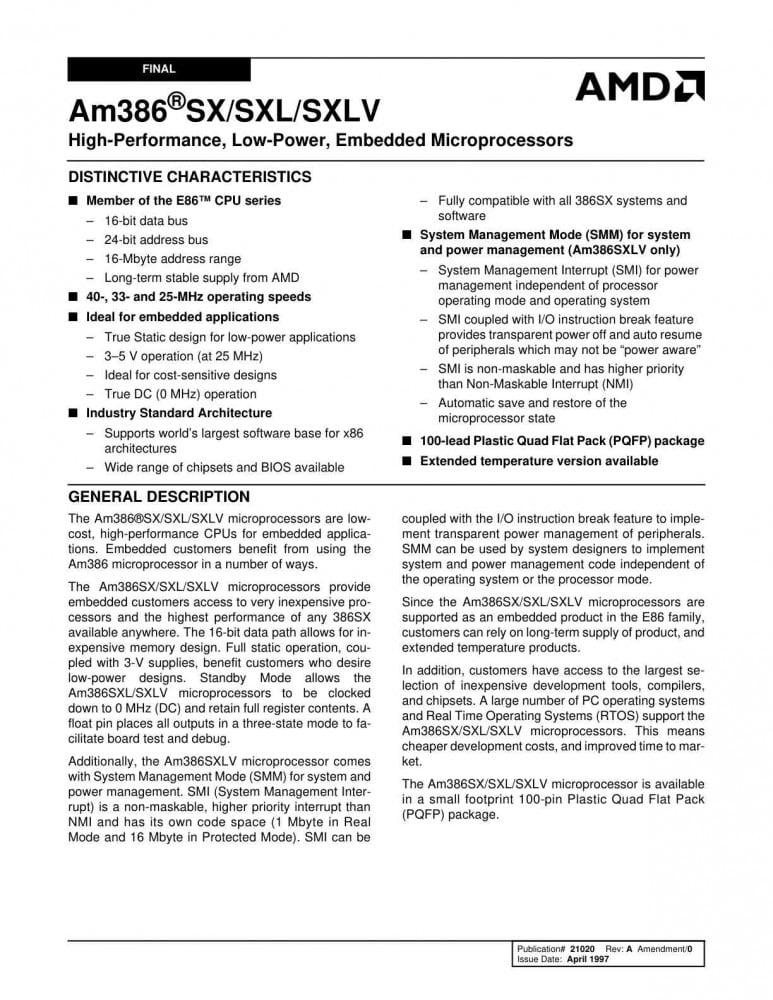 NG80386SX-40 datasheet page 3