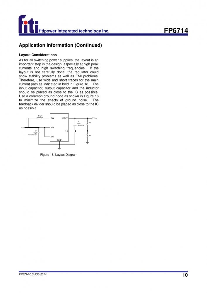 FP6714S6CTR datasheet page 10