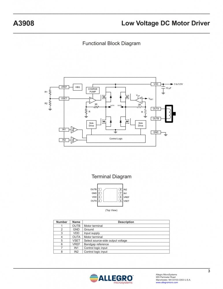 A3908 datasheet page 3