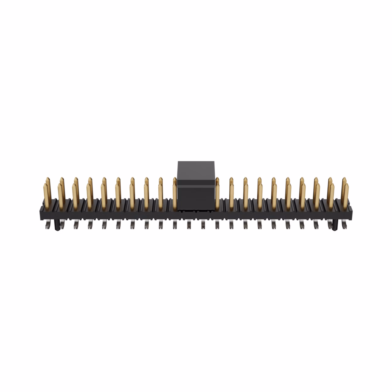 Milli-Grid Header, Vertical, Surface Mount, 44 Circuits, 0.76µm Gold (Au) Plating, Mating Pin Length 3.80mm, with Cap and Pegs, Tape and Reel, Lead-Free for sale