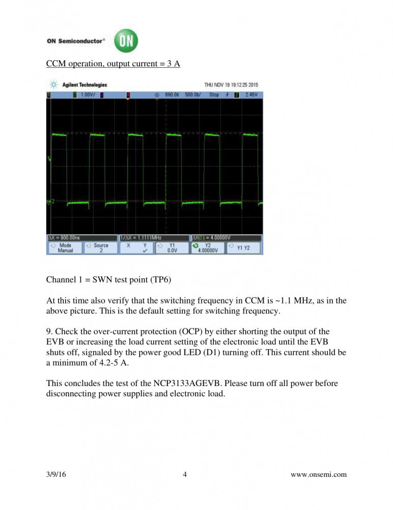NCP3133AGEVB technical document page 4