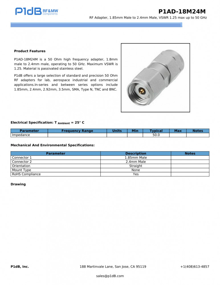 P1AD-18M24M product documentation image, page 1