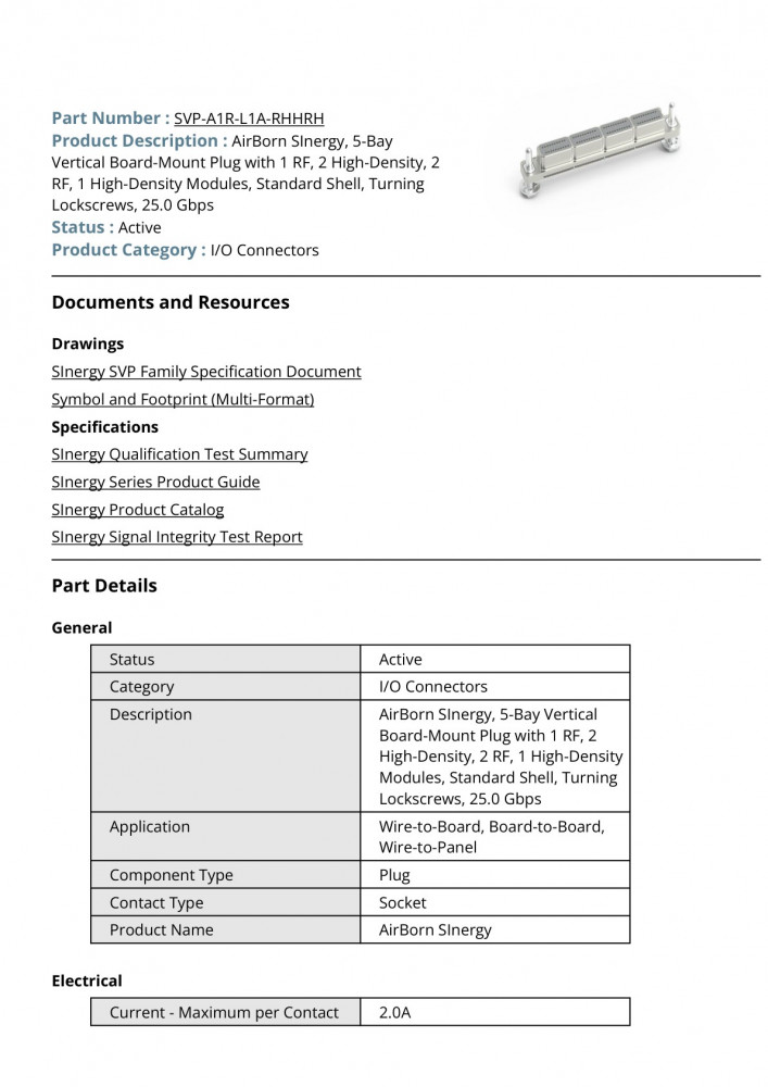 SInergy connector document image 1