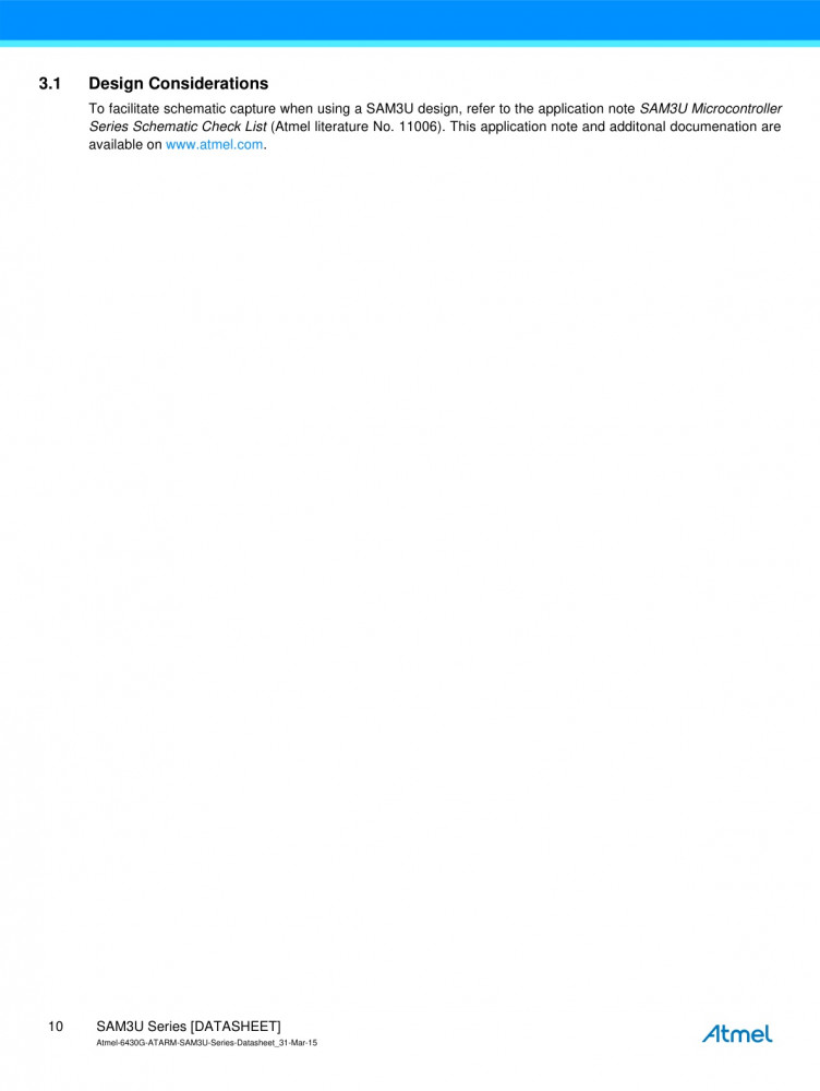 ATSAM3U datasheet preview page 10