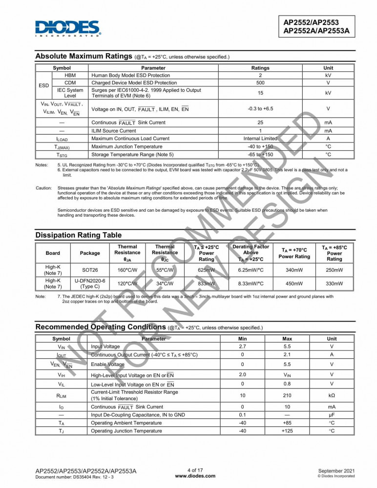 AP2552FDC-7 datasheet page 4