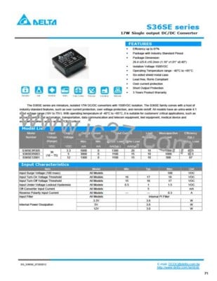 DELTA S36SE3R305PDFG Off-Board DC DC Converter for sale