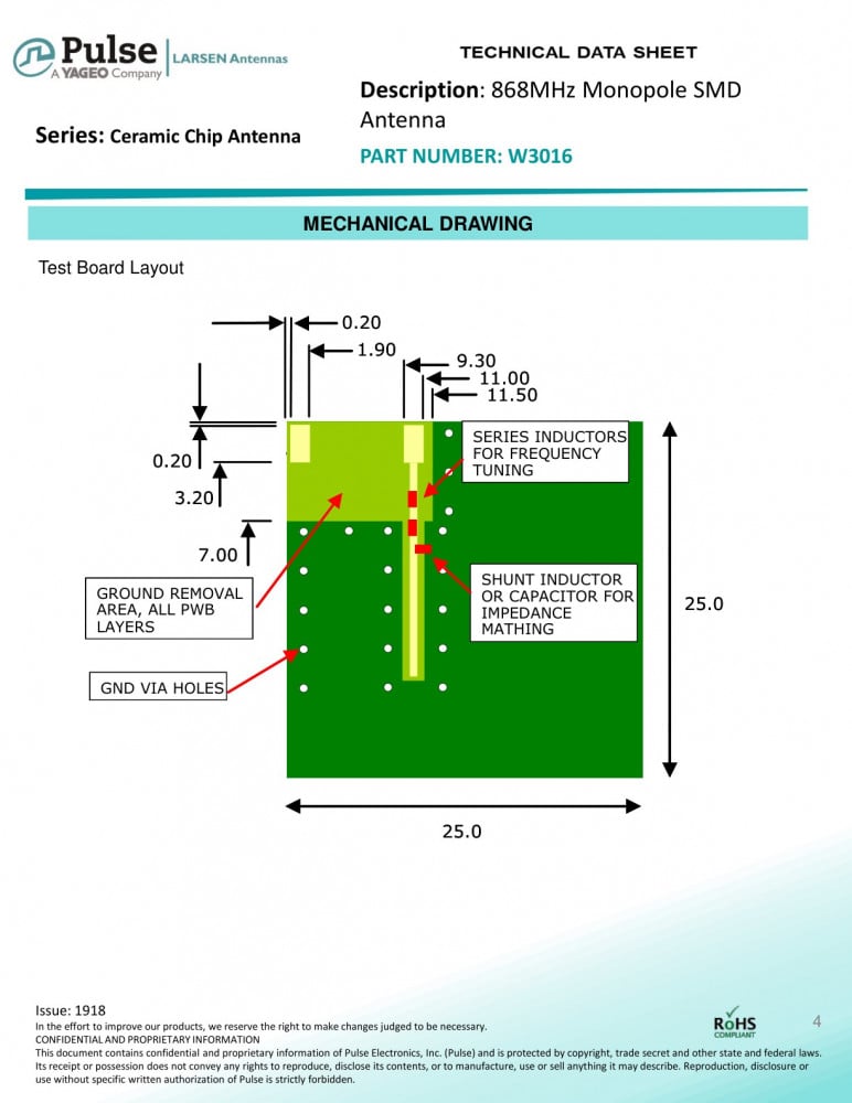 PULSE W3016 technical document page 4