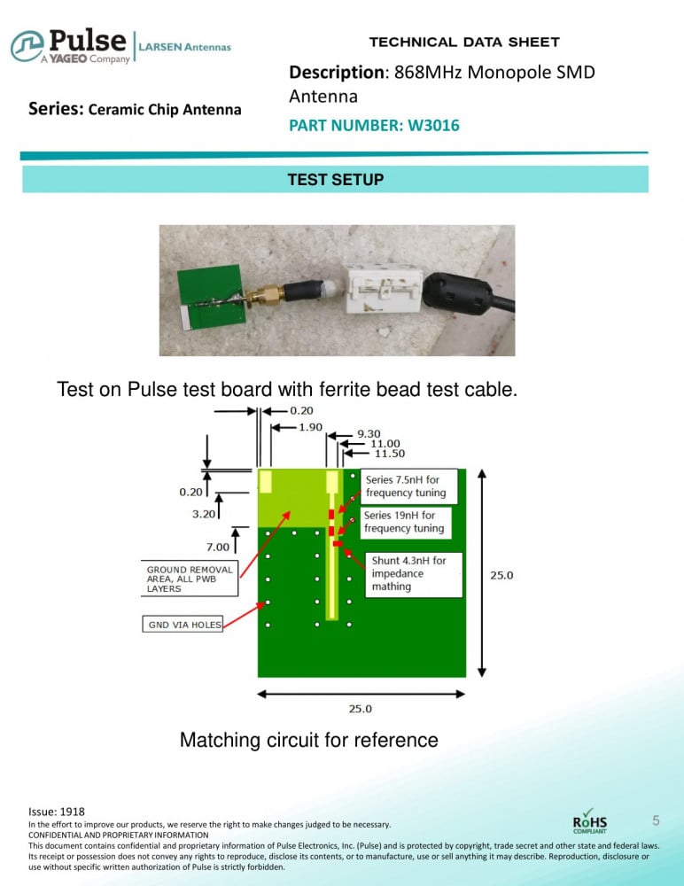 PULSE W3016 technical document page 5