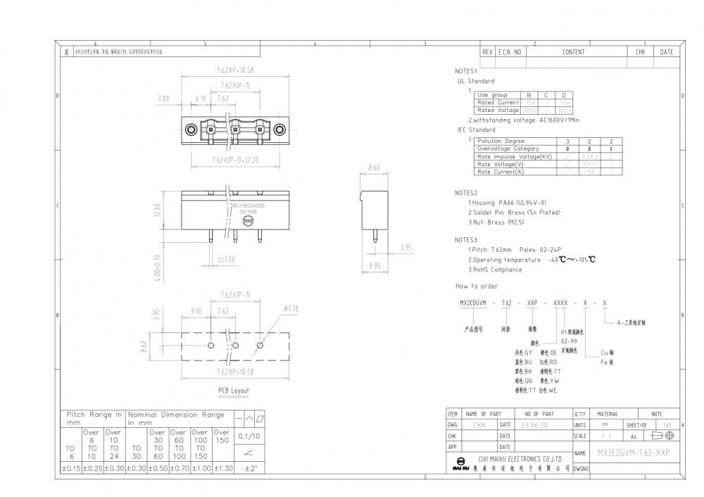 MX2EDGVM-7.62-08P-GN01-Cu-A technical document preview