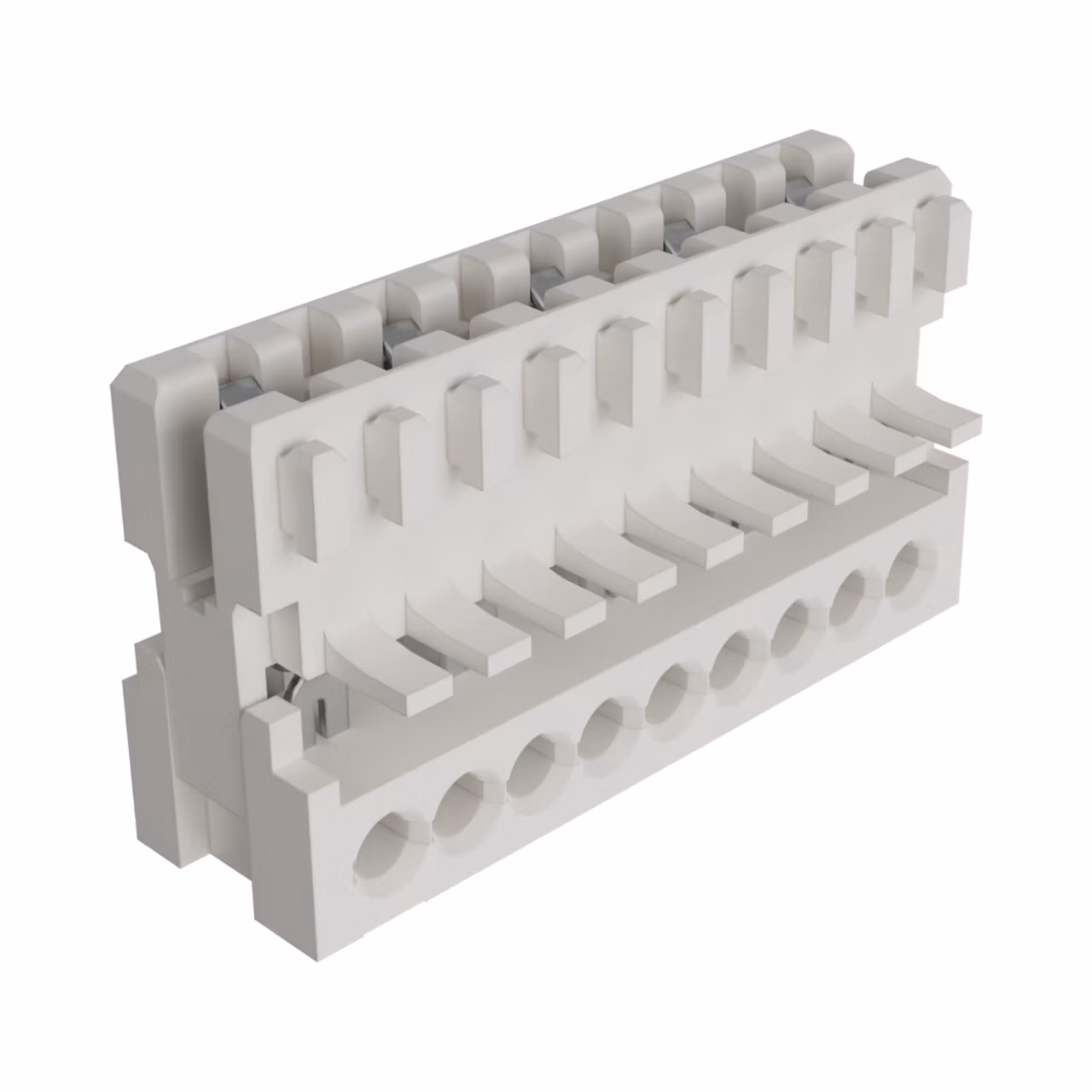 Appli-Mate RAST 2.5 IDT Housing, 5.00mm Pitch, Female, 5 Circuits, All Position Keys, Open Endwalls for sale