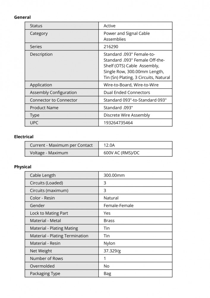 Technical document image 2 for product 2162901032