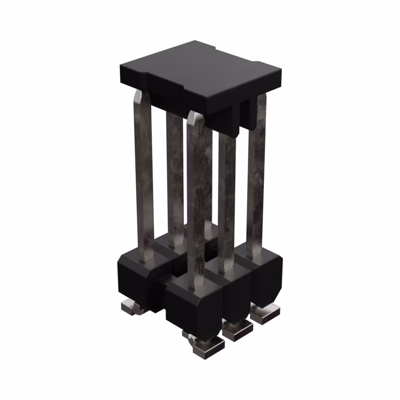 MX150 Dual Row Header, Vertical, 6 Circuits, Surface Mount, 1.5µm Matte Tin (Sn) Plating, 15.60mm Mating Pin Length, with Pick and Place Cap for sale