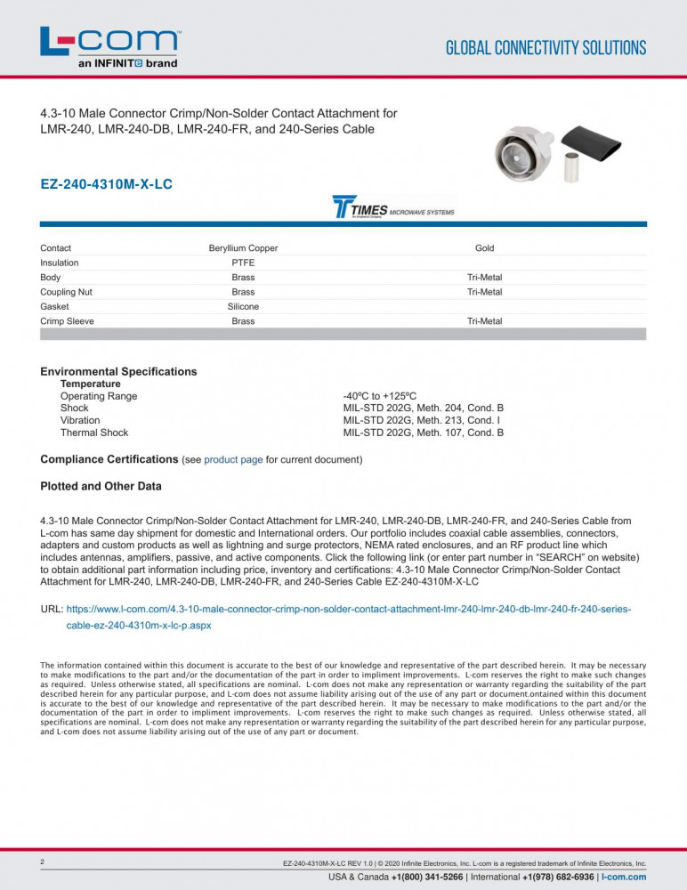 EZ-240-4310M-X-LC datasheet page 2