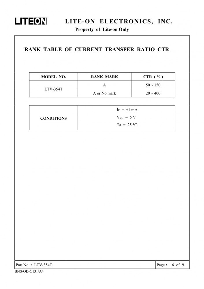 LTV-354T-A datasheet page 6
