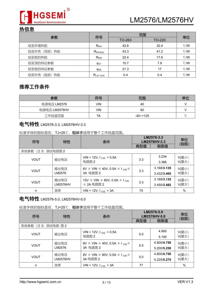 LM2576 datasheet page 5