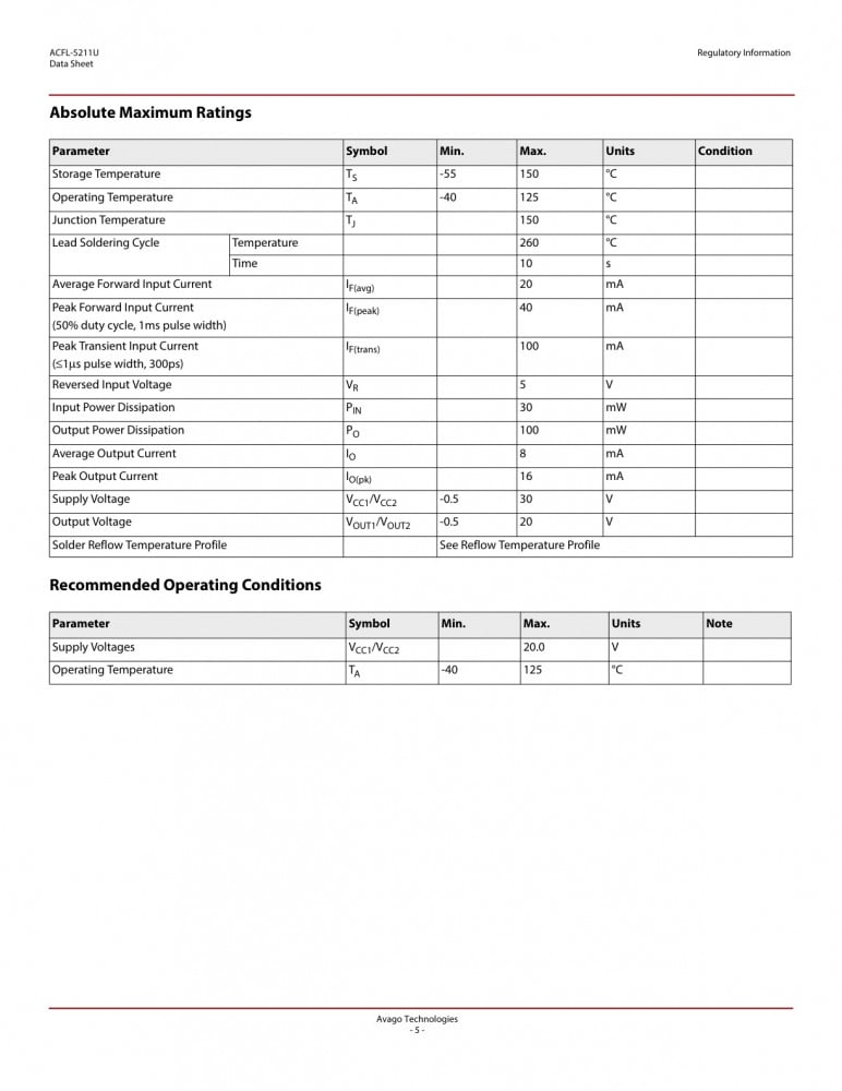 ACFL-5211U-500E datasheet page 5