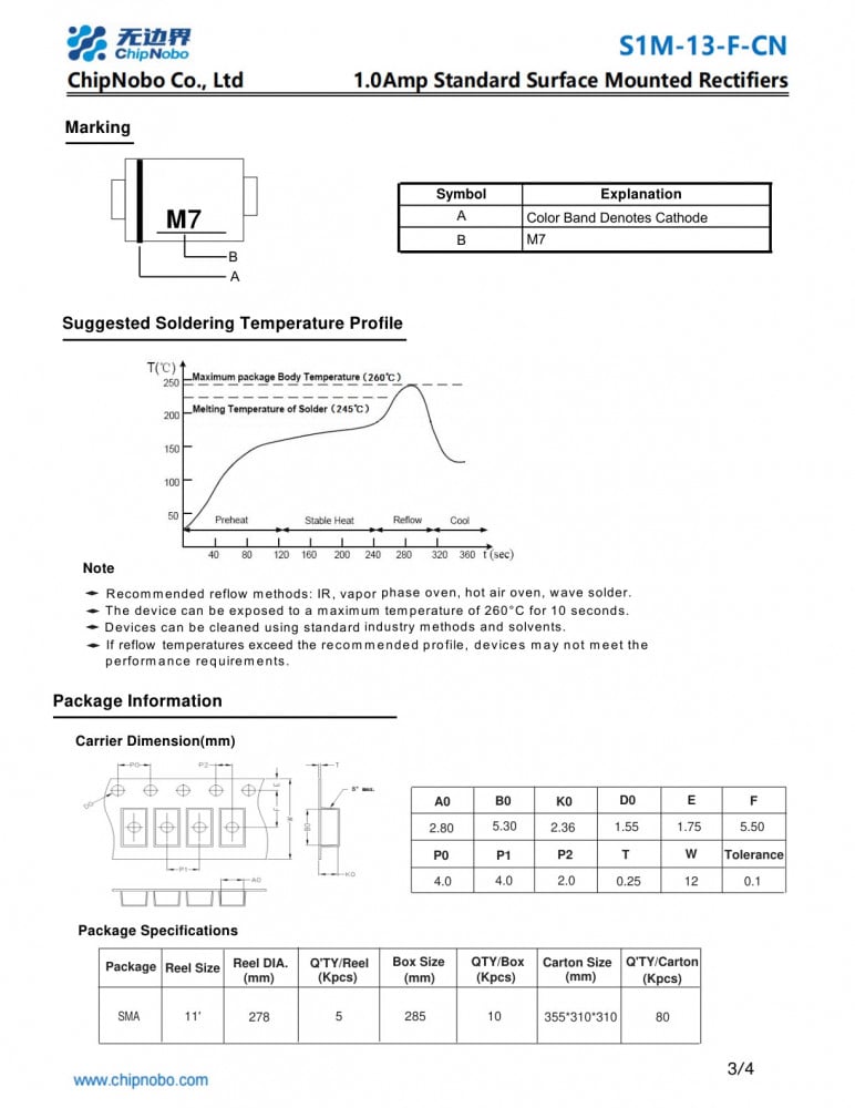 S1M-13-F-CN datasheet page 3