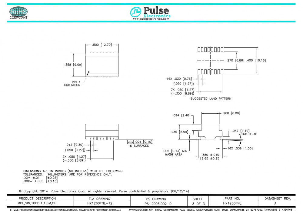 HX1260FNLT datasheet page 3