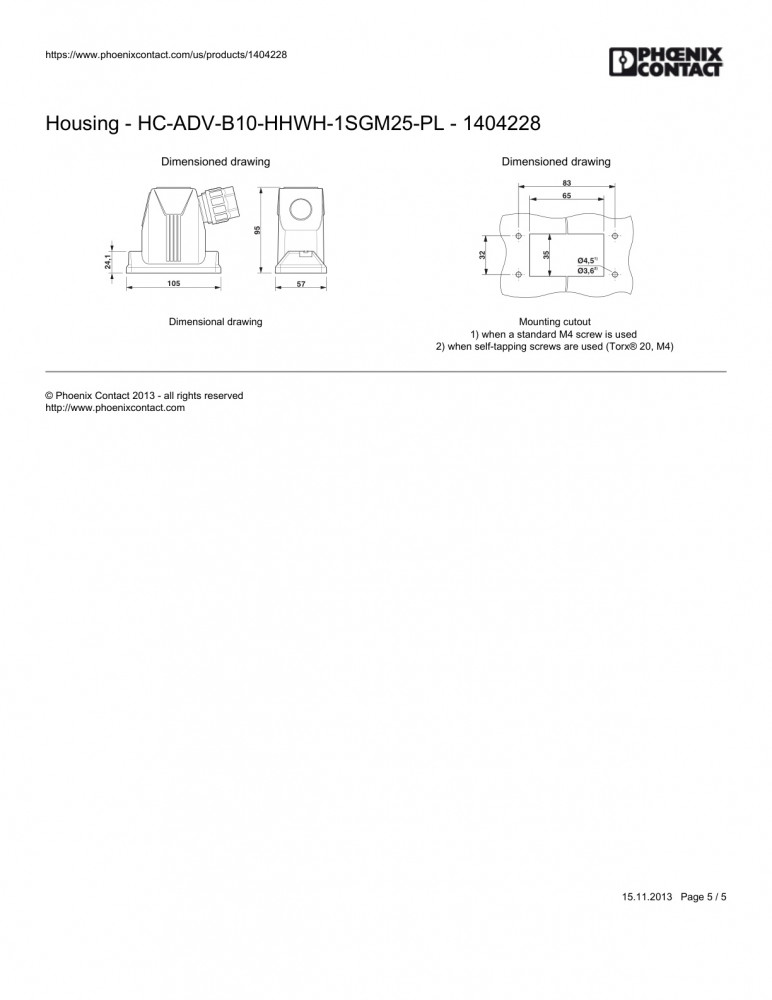 Phoenix Contact 1404228 technical document page 5