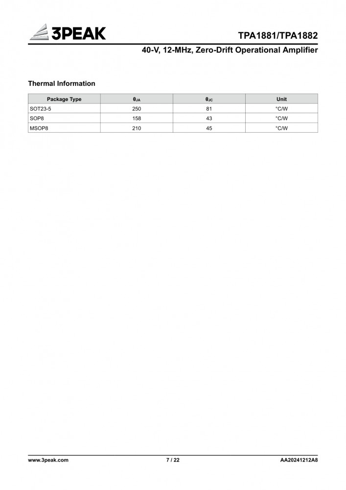 TPA1881-SR datasheet page 7