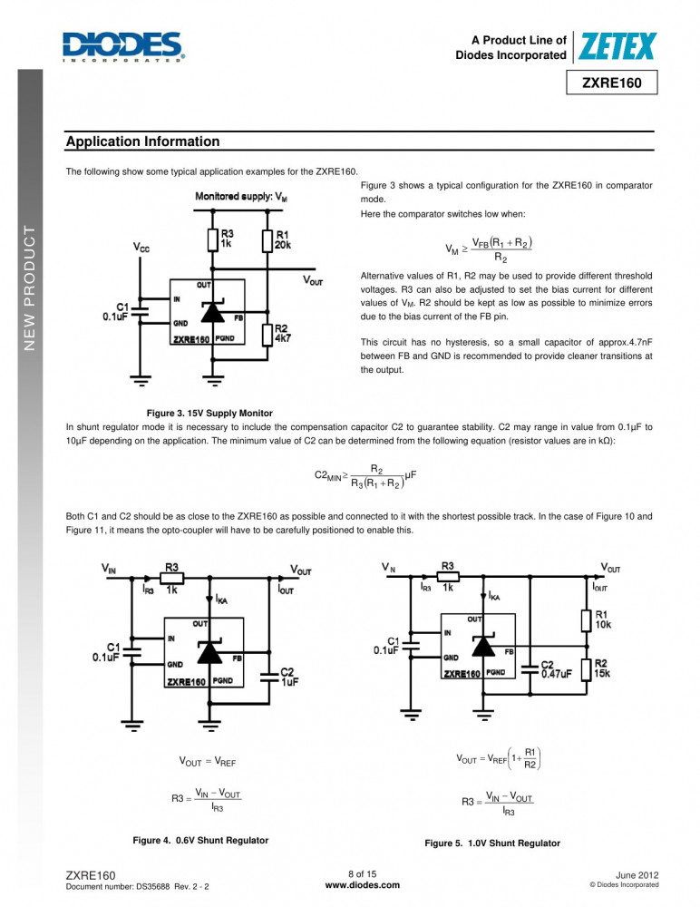 ZXRE160 datasheet page 8