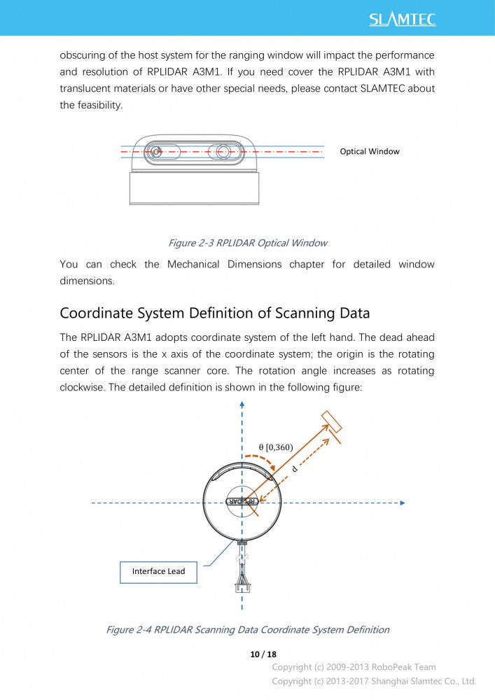 RPLIDAR A3M1 document page 10