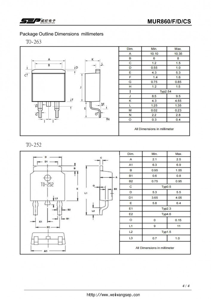MUR860F datasheet page 4