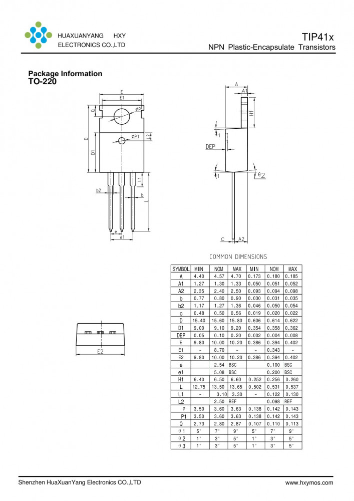 TIP41C-HXY datasheet page 3