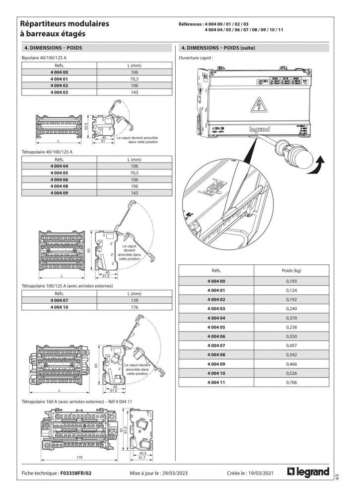 Legrand technical document page 4