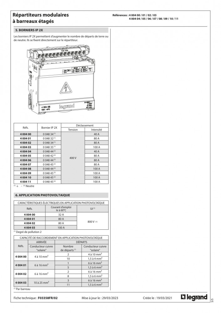 Legrand technical document page 5