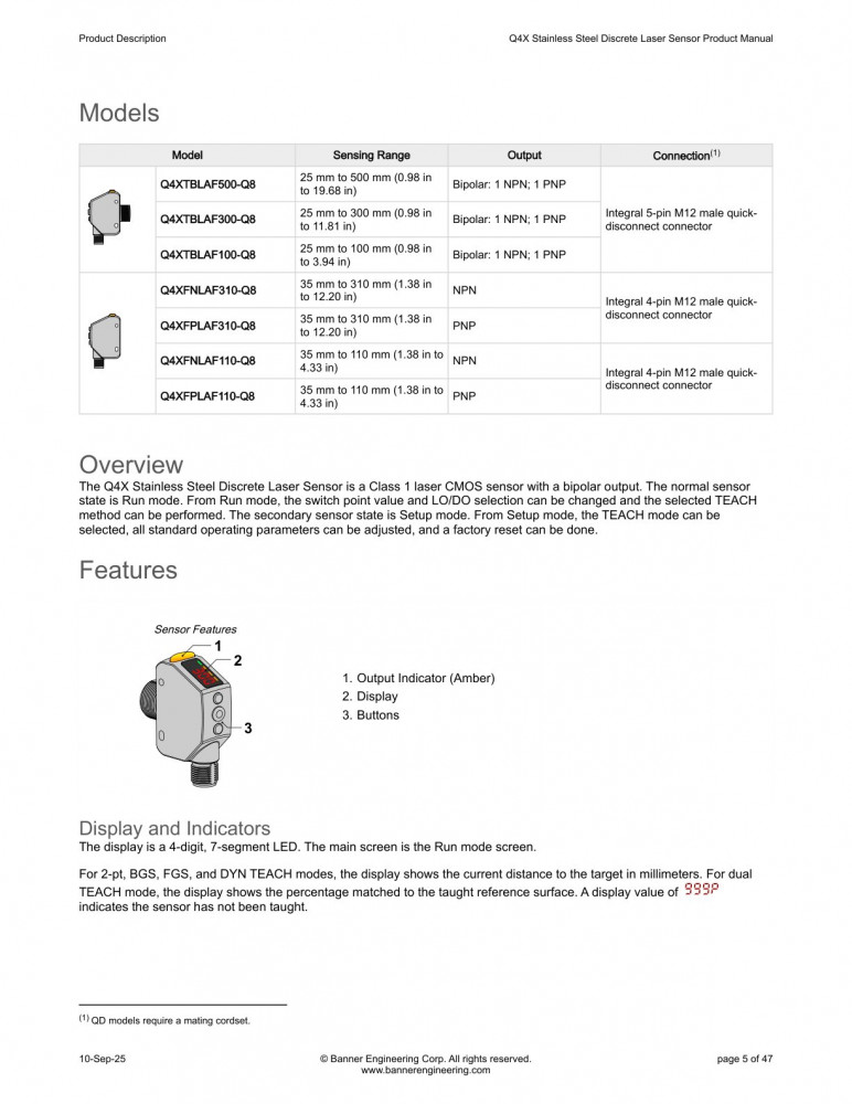 Q4X product manual page 5