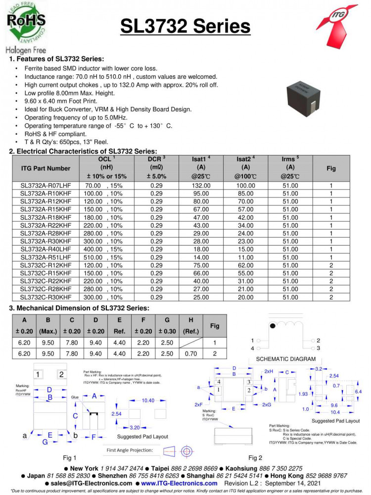 SL3732 datasheet page 1
