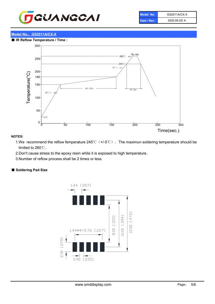 GS2011CB-G datasheet page 5