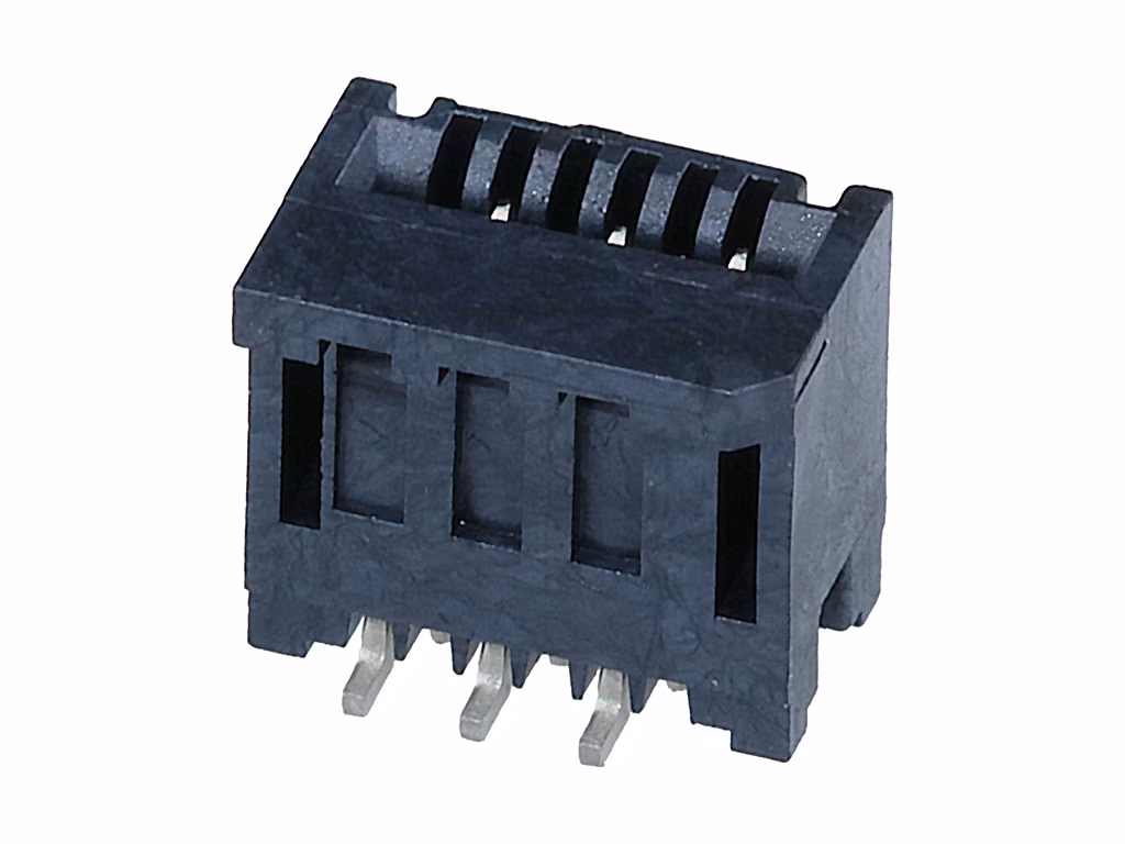 Easy-On FFC/FPC Connector, 0.50mm Pitch, Surface Mount, Vertical, Non-ZIF, Reverse Footprint, Tin Bismuth Plating, Long Terminal Type, Black, 8 Circuits