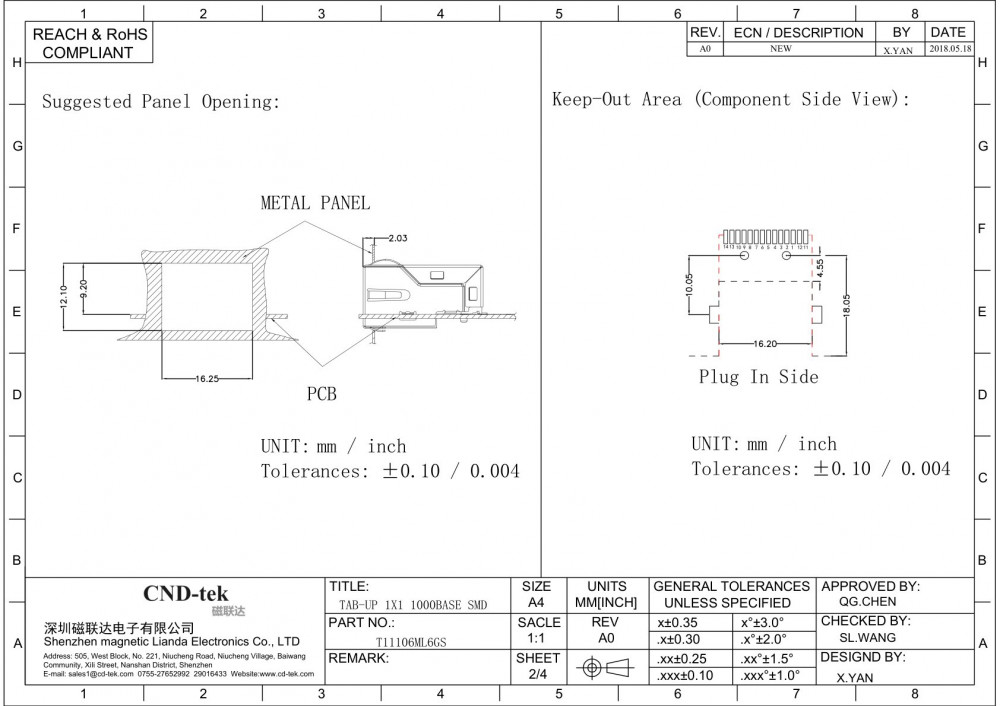 T11106ML6GS datasheet sheet 2