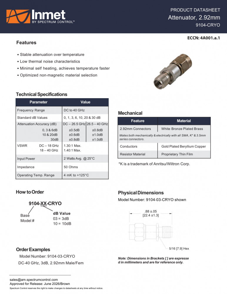 Spectrum Control 9104-series product documentation page