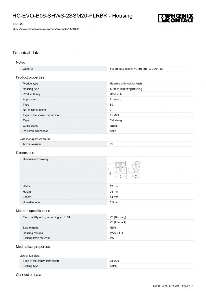 Phoenix Contact 1421322 product document page 2