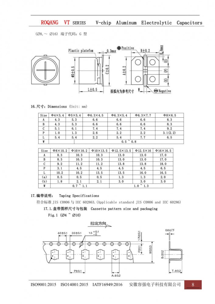 ROQANG VT1E101M0607 technical document page 8