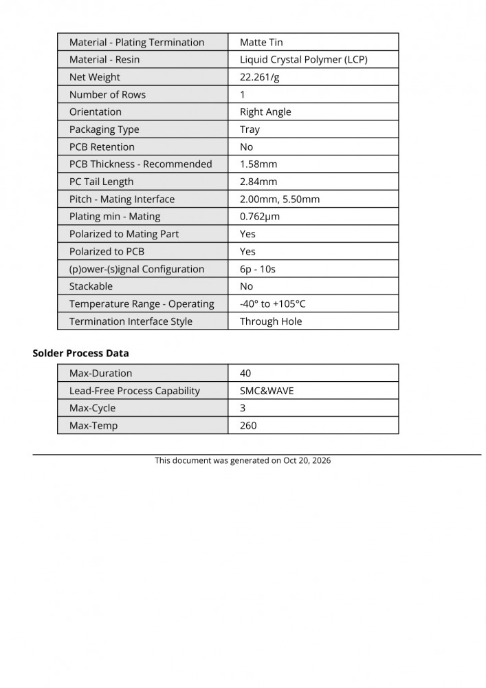 MOLEX 464361330 technical document image 3