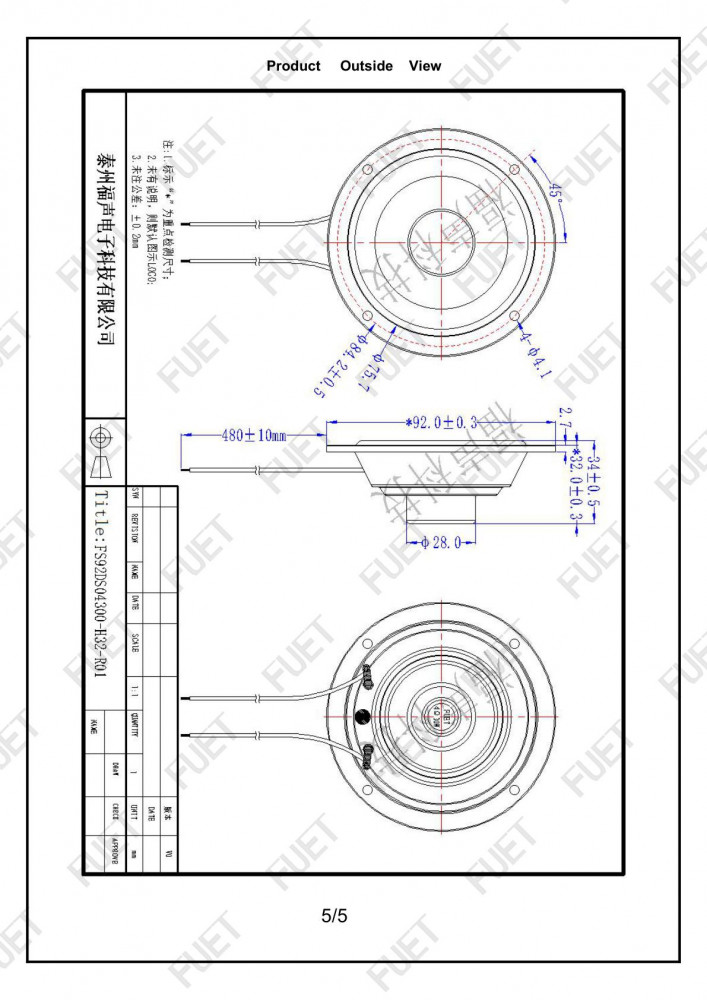 FS92DS04300-H32-R01 specification page 6